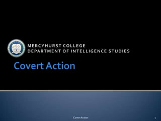 Covert action | PPTX