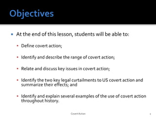 Covert action | PPT