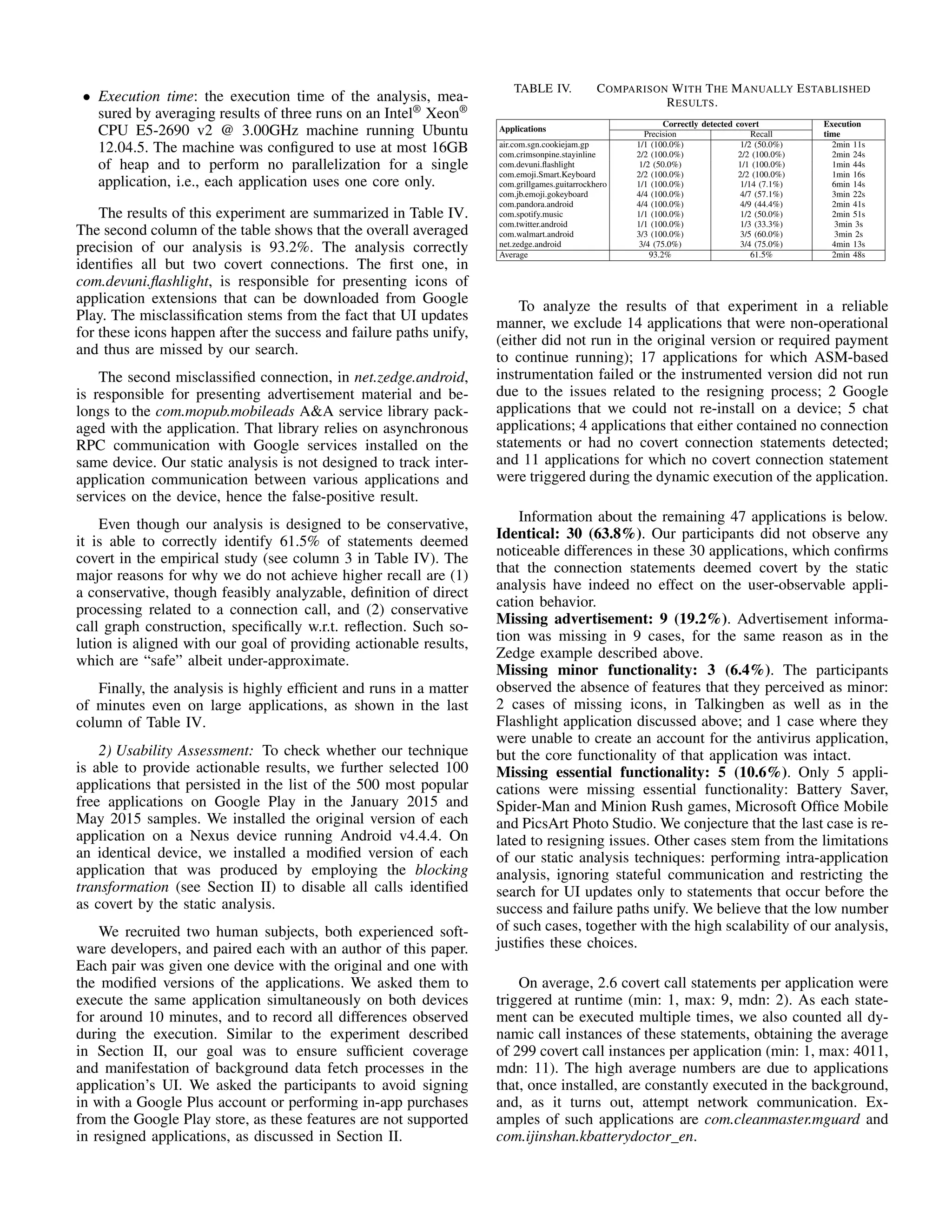 Covert communication in mobile applications | PDF