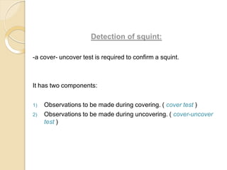 Covertests.pptx type of cover test use of cover test | PPTX
