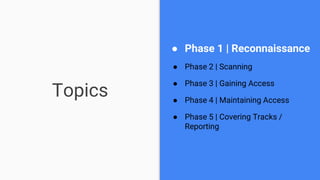 Offensive Security basics part 2 | PPT
