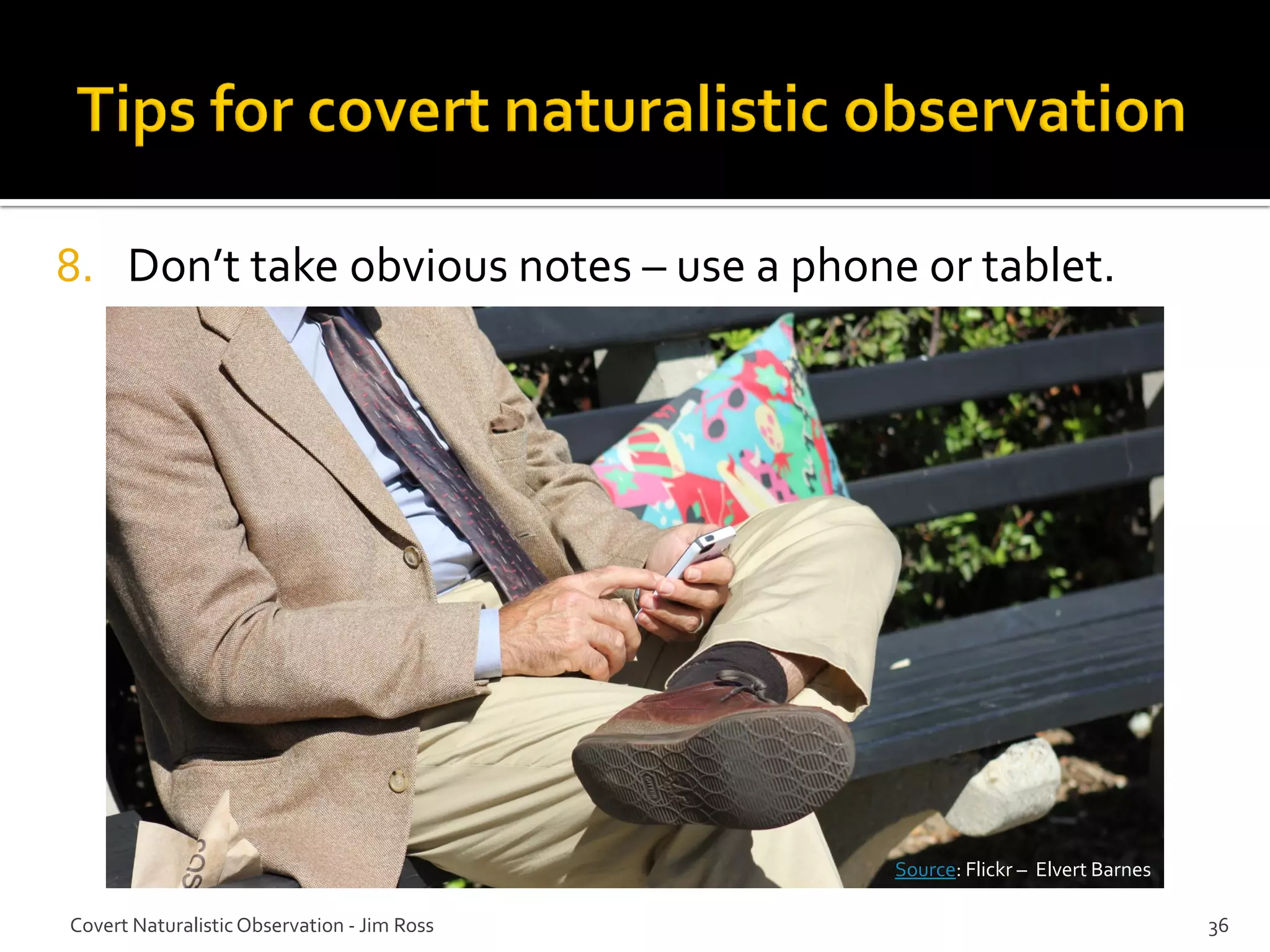 Covert Naturalistic Observation | PPT