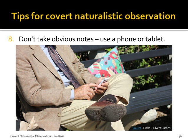 Covert Naturalistic Observation | PPT