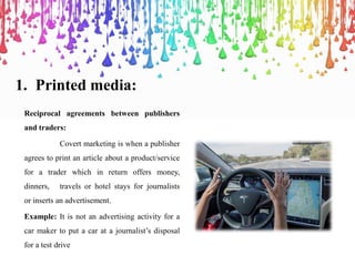 Topic: Covert marketing | Course: Consumer behavior | BBA 5th semester ...