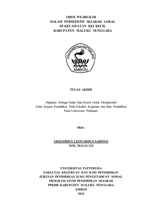 Cover tugas akhir | PDF