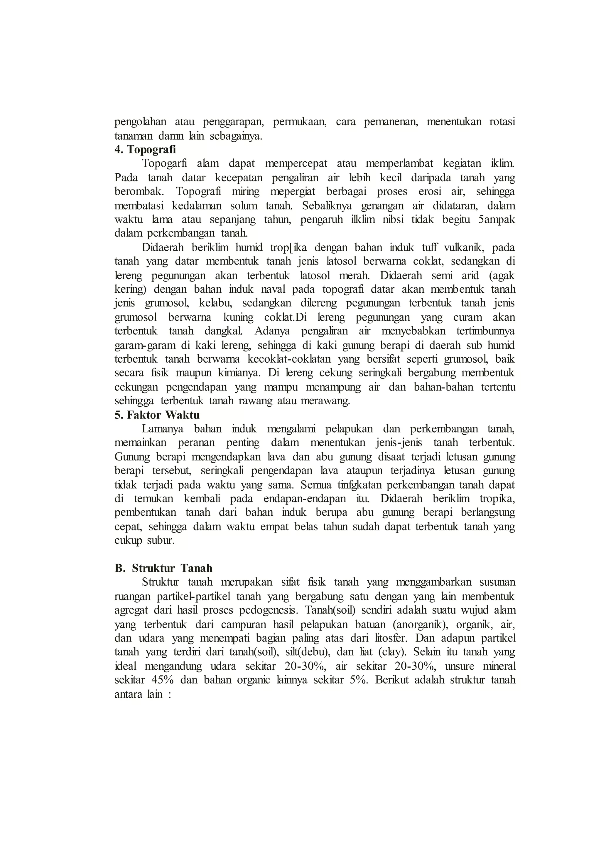 Tugas Geologi dan Ilmu Tanah | DOCX