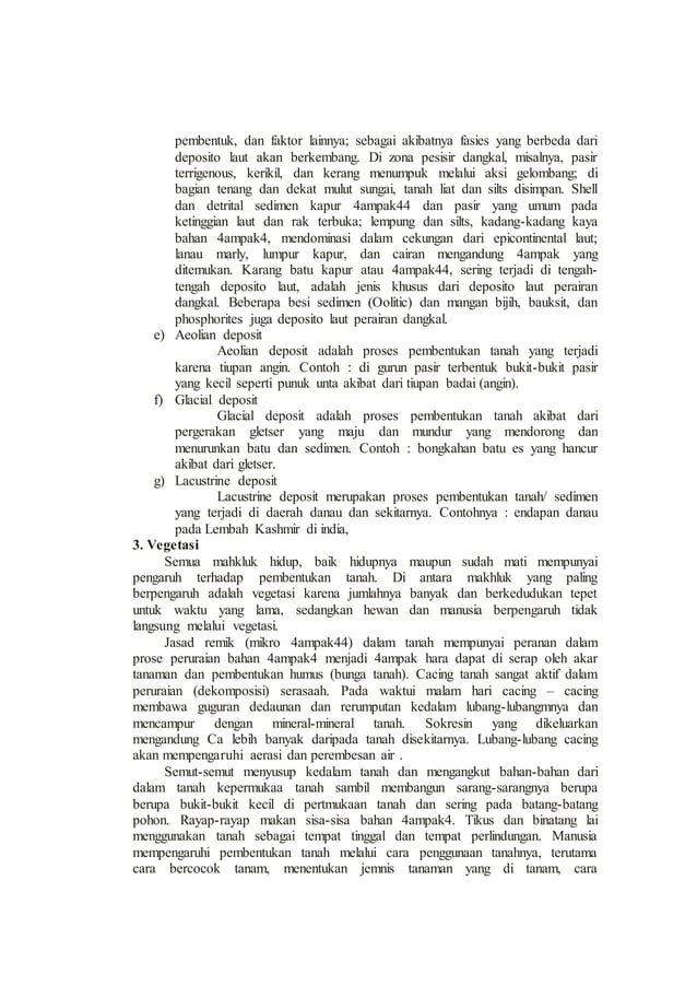 Tugas Geologi dan Ilmu Tanah | PDF