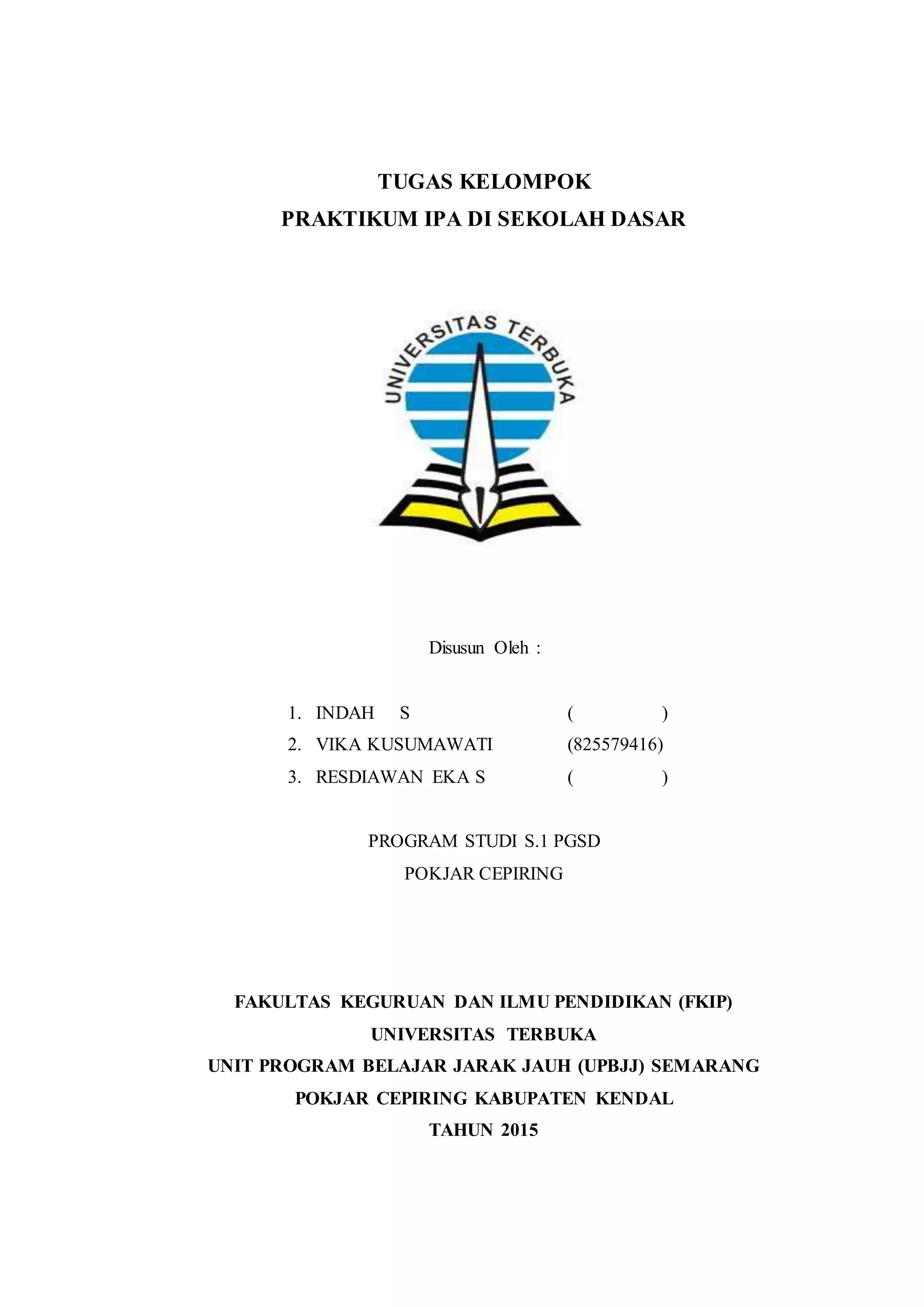 Cover tugas ipa ut | DOCX
