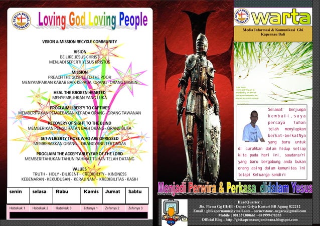 Cover warta 14 juli 2013 gbi kapernaum bali | PDF