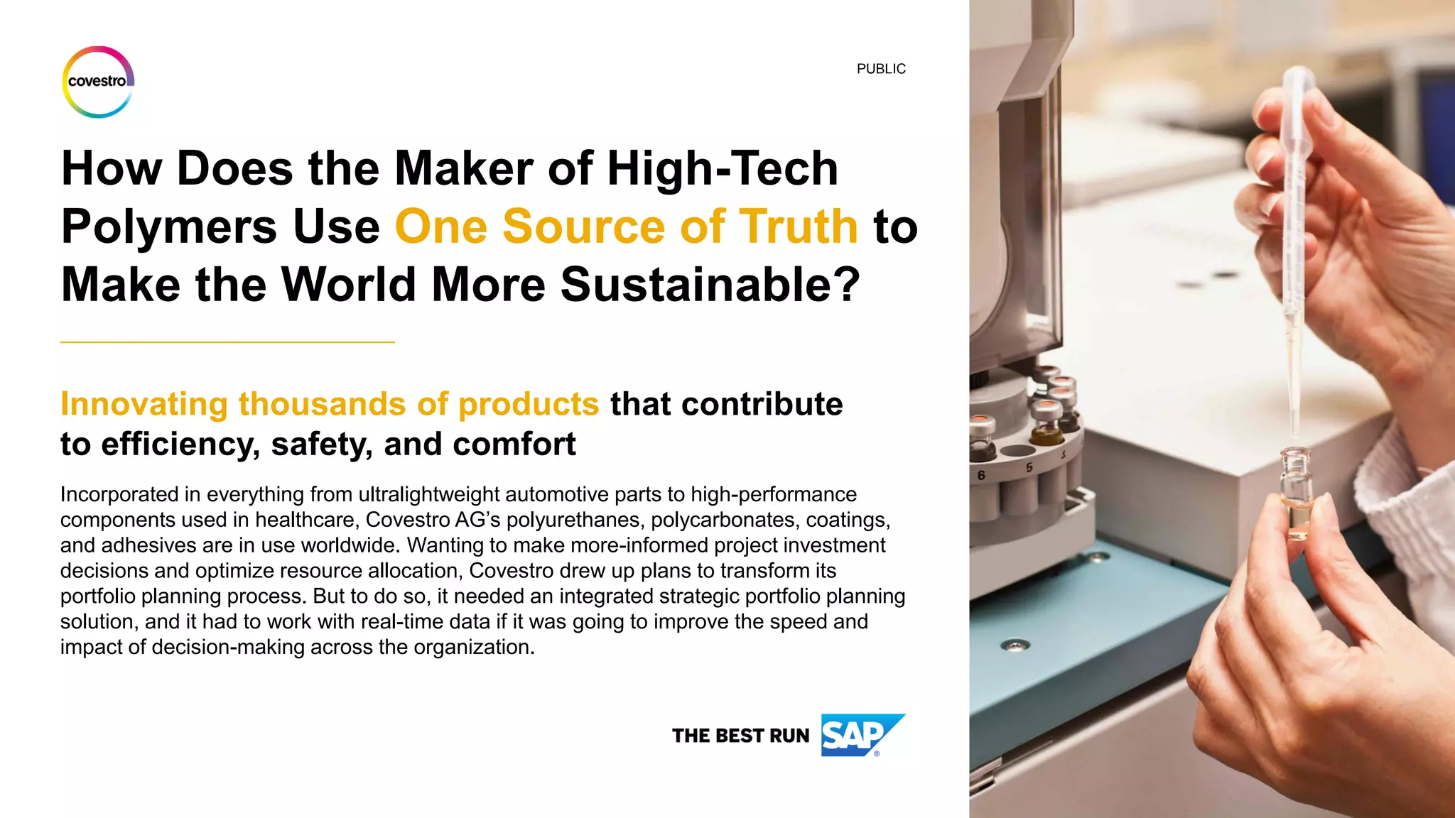 Covestro - How Does the Maker of High-Tech Polymers Use One Source of ...