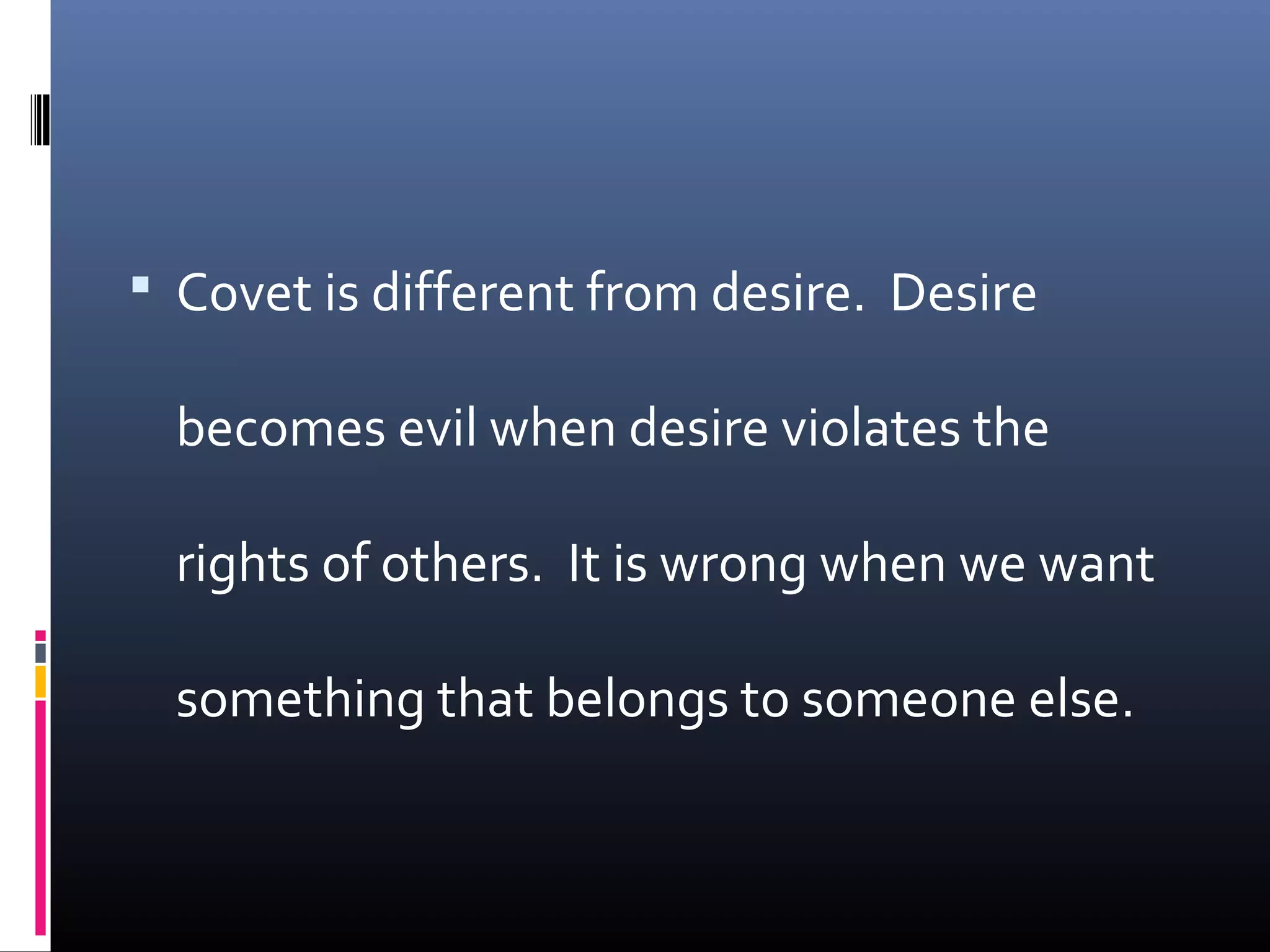 Covetousness- an invisible sin | PPT