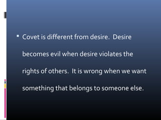 Covetousness- an invisible sin | PPT