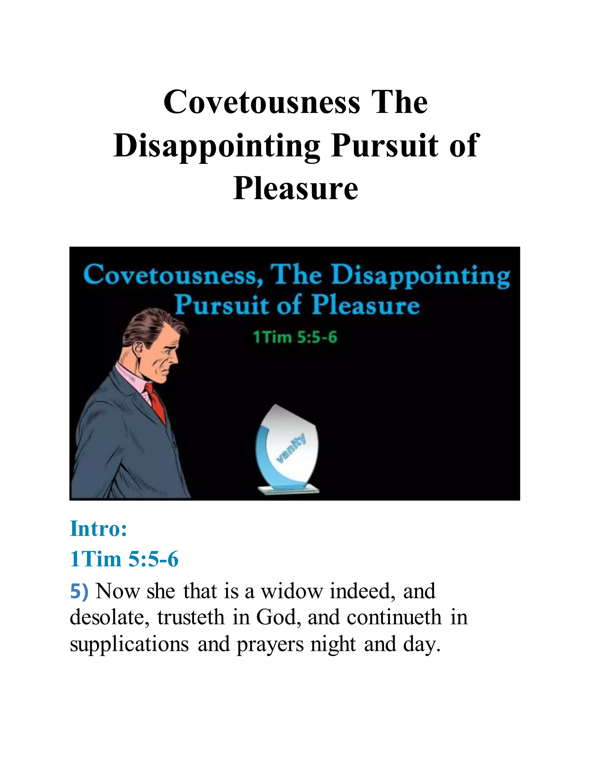 Covetousness | PDF