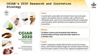 CGIAR in Ethiopia, transition and global perspectives: Transforming ...