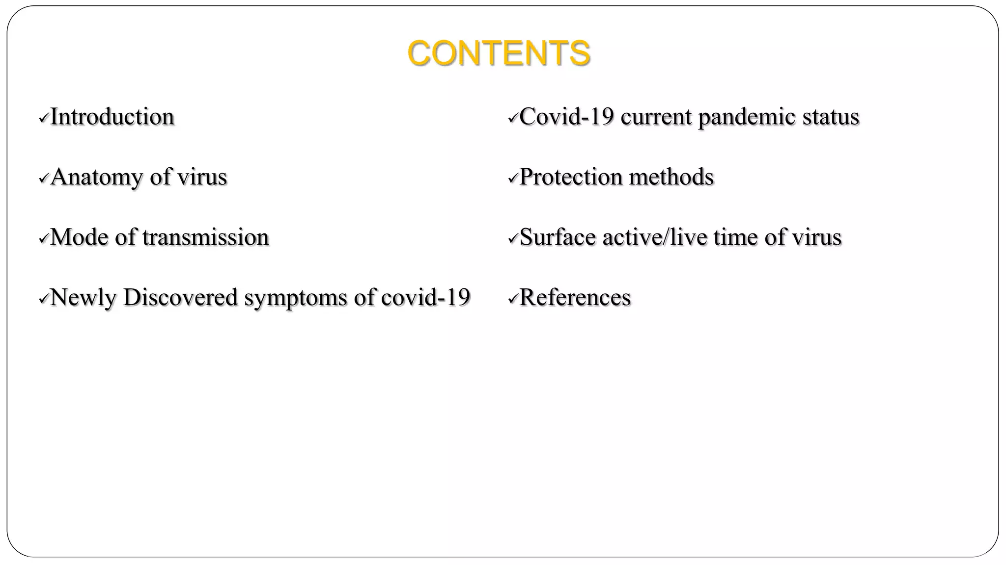 Corona virus introduction | PPT