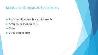 COVID-19 as molecular diagnosis techniques | PPTX