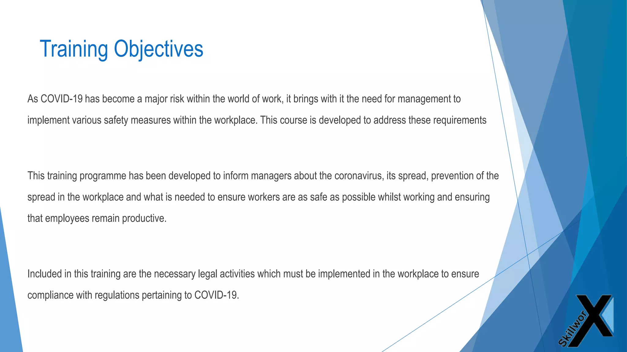 Covid 19 awareness training - managers v2 - intro | PPTX | Infectious ...