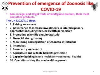 Covid 19: A Zoonosis | PPTX