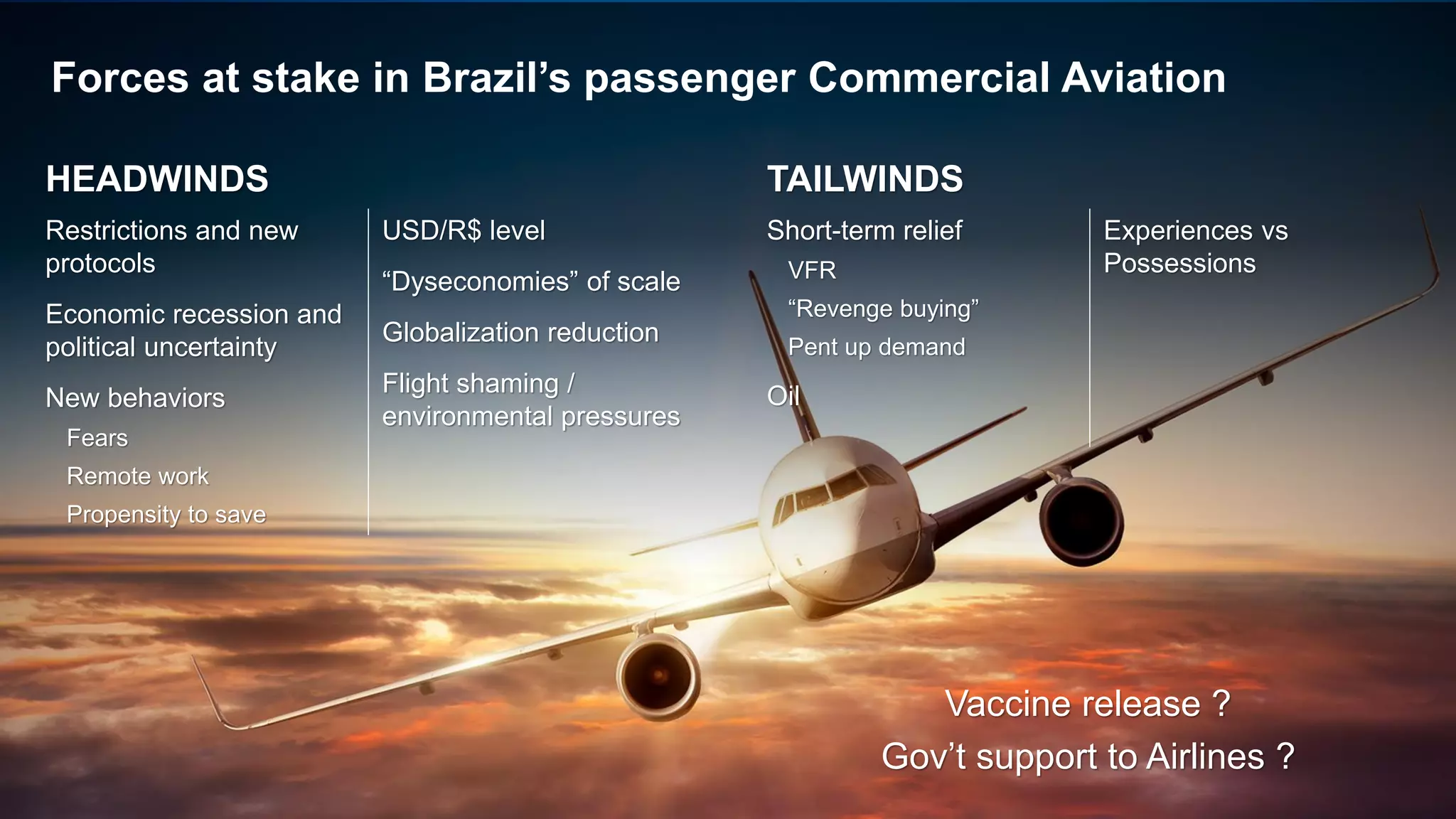 #BainWebinar Commercial Aviation Outlook and Scenarios | PDF