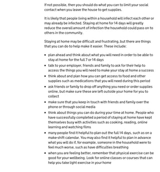 COVID-19 Guidance for Stay at Home | PDF