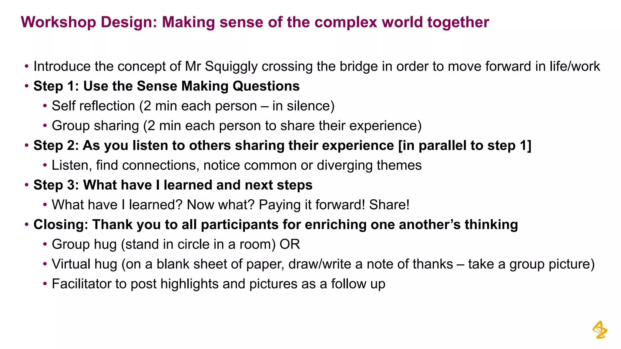 Making Sense of the Complex World Together Sense-Making Workshop | PPT