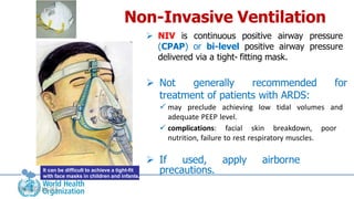 Covid 19 mechanical ventilation managment | PPTX