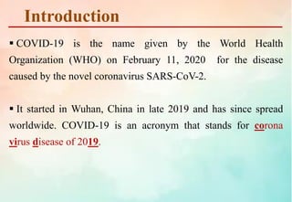 Covid 19 (novel corona virus) | PDF