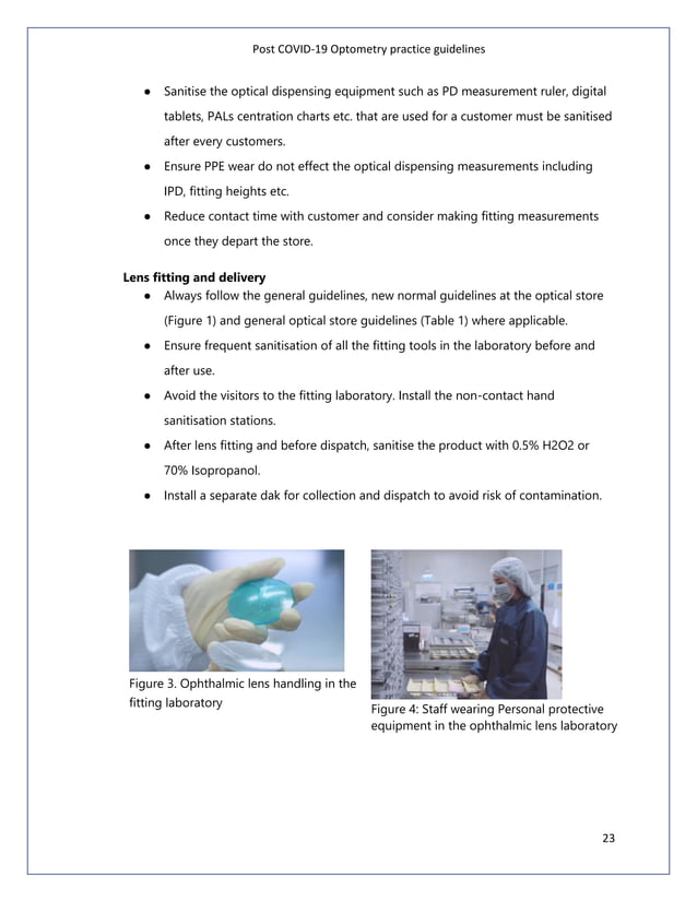 Covid 19 optometry practice guidelines | PDF | Eye and Vision Conditions | Diseases and Conditions