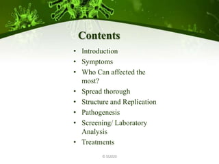 Coronavirus Disease (COVID- 19) | PPTX