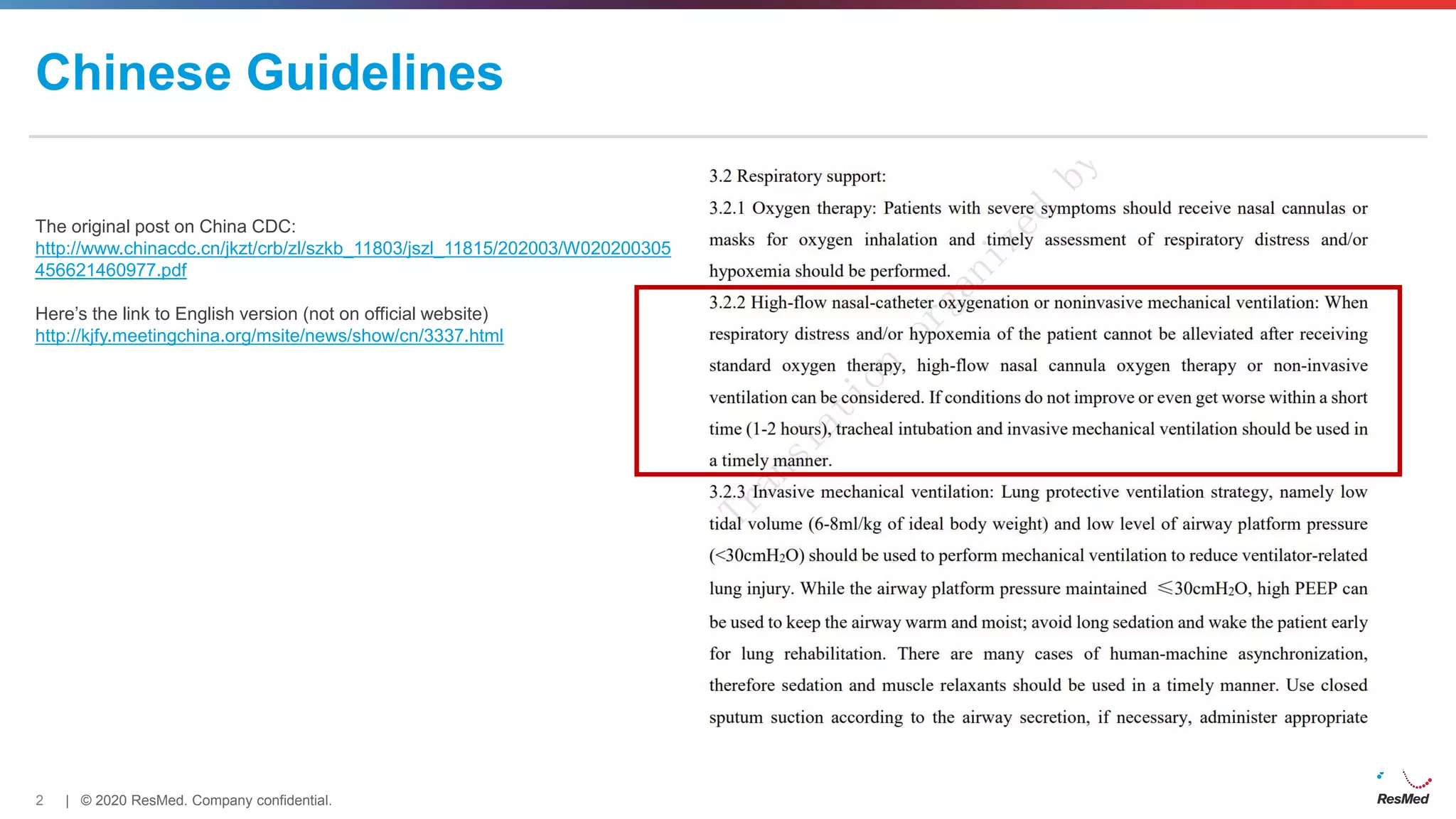 COVID-19 - Guidelines for NIV usage | PPT