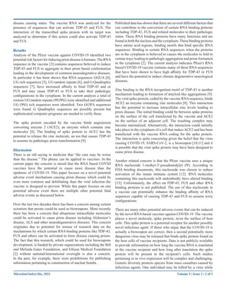 Covid19 rna-based-vaccines-and-the-risk-of-prion-disease-1503 | PDF
