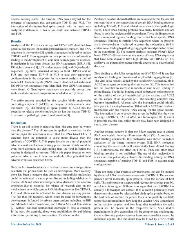 Covid19 rna-based-vaccines-and-the-risk-of-prion-disease-1503 | PDF