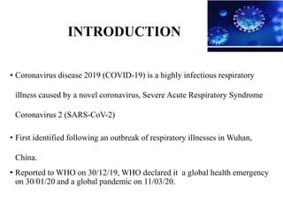 Overview of COVID-19 | PPTX