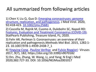 Covid 19 a short briefing | PPT