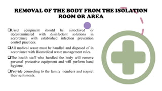 Covid19 Guidelines on dead body management | PPT