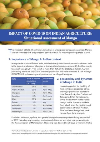 Impact of Coved19 on Mango Crop in India | PDF