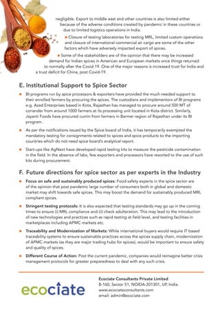 Impact of covid19 on spices sector in India | PDF