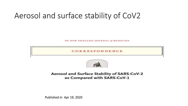 COVID 19 infection in 2020 NEJM journal | PPT