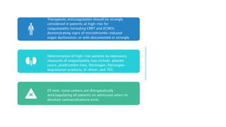 Covid 19 thrombosis ppt | PPTX | Infectious Diseases | Diseases and ...