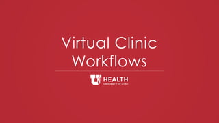Designing a Virtual Clinic Workflow that Actually Works for Your Team | PDF