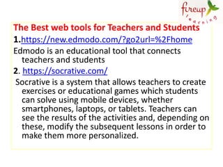 Covid19 web tools for teaching english | PPT