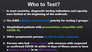 Covid-19 Testing | PPTX