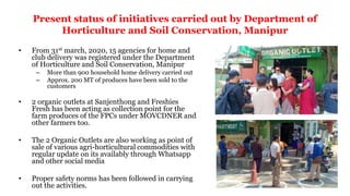 Strategies to increase the supply of agri-horticultural produces ...