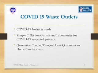 Covid 19 waste: Hazard and Management | PPT