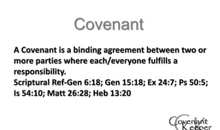 Covenant Keepers - Spiritually Immature | PPTX