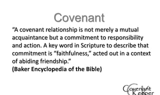 Covenant Keepers - Spiritually Immature | PPTX