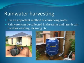 CONSERVATION OF WATER | PPTX