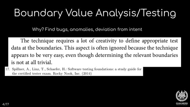 Using Diversity for Automated Boundary Value Testing | PPT