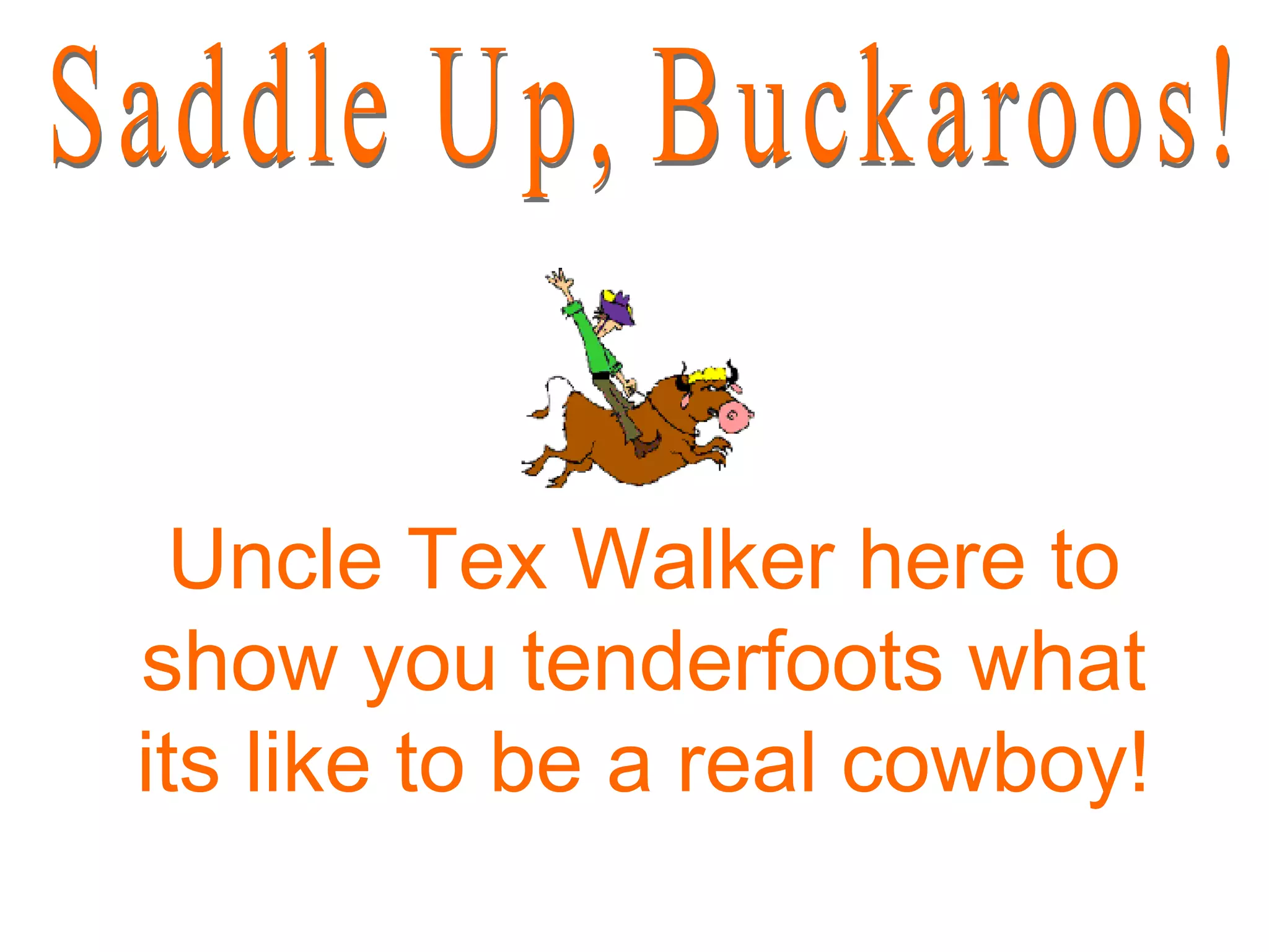 Cowboy Power Point | PPT