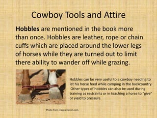 Cowboy tools and attire | PPTX
